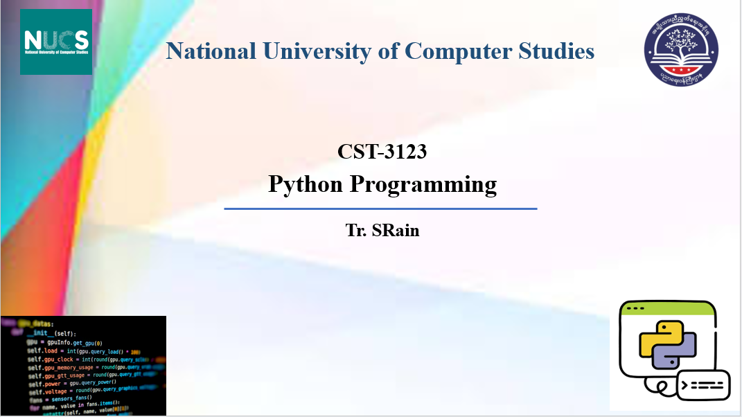 All courses | NUCS-iEdu